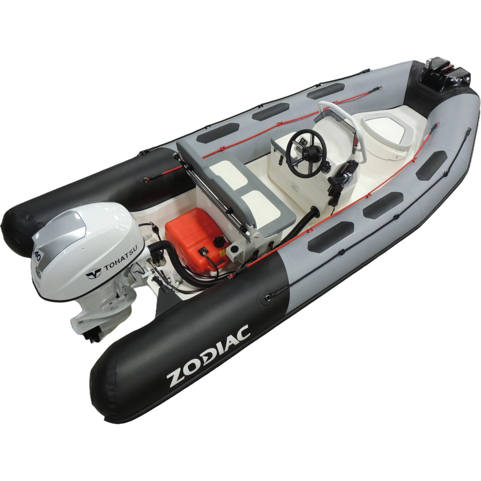 Zodiac Pro 420 Fiberglass RIB 13' 9" Boat with 2025 Tohatsu 40 HP Motor ...